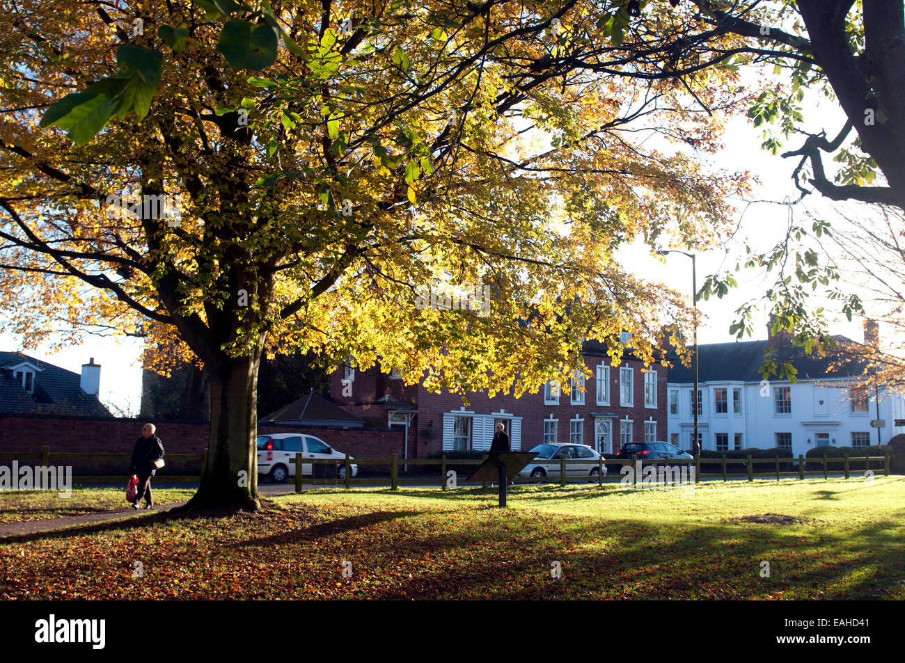 Abbey Fields in autumn, Kenilworth, Warwickshire, England, UK Stock ...