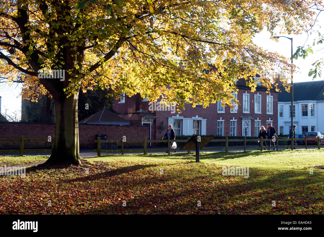 Abbey Fields in autumn, Kenilworth, Warwickshire, England, UK Stock ...