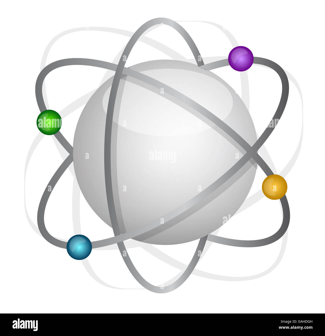 Atom particle color energy ball hi-res stock photography and images - Alamy