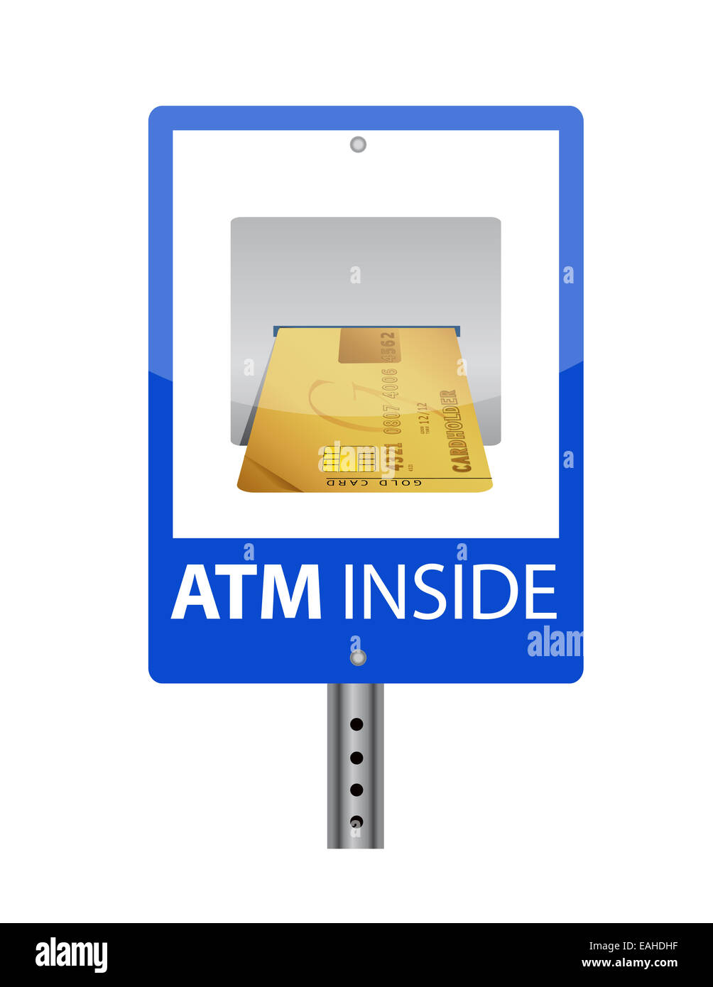 ATM sign illustration design over a white background Stock Photo - Alamy