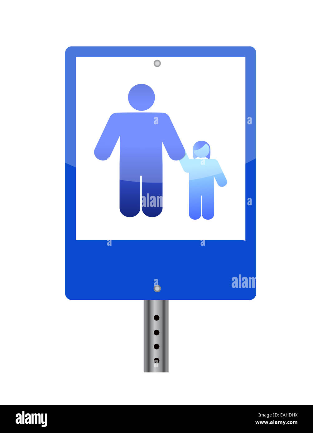 Family crossing sign Stock Photo - Alamy