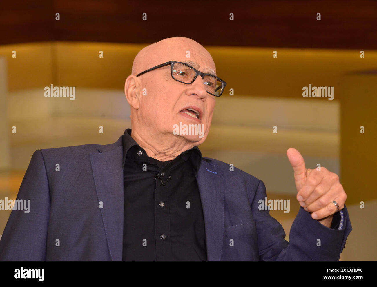 Berlin-Adlershof, Germany. 12th Nov, 2014. Journalist Christoph ...