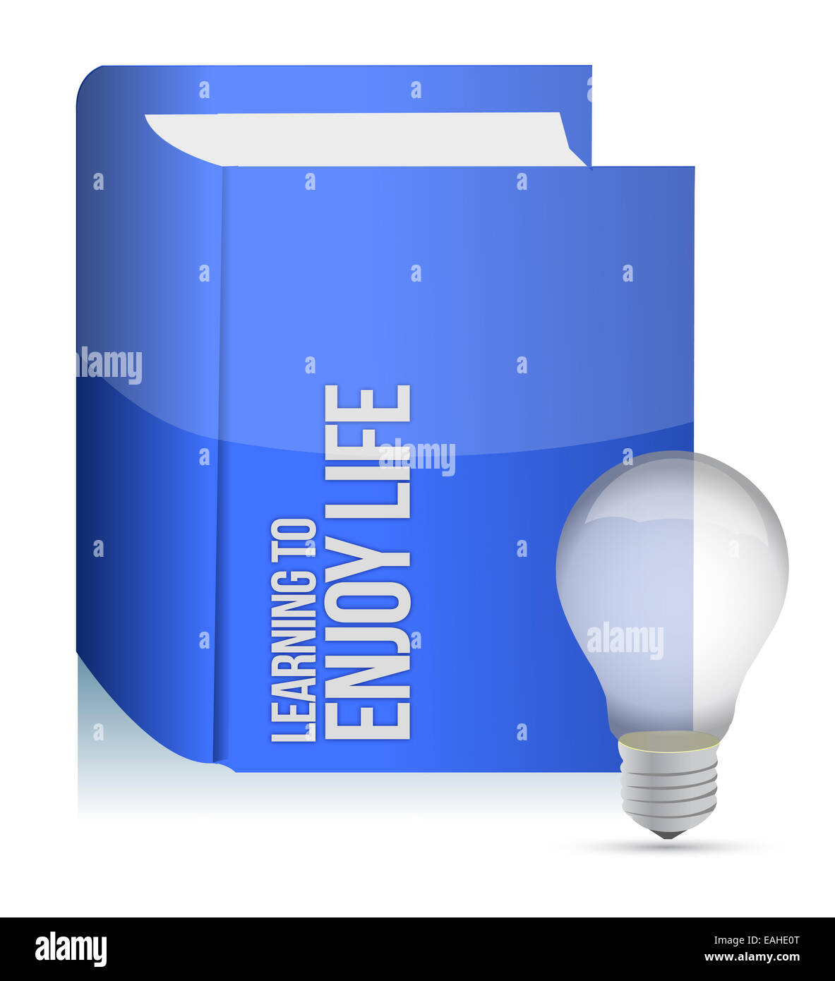 Book with an enjoying life concept Stock Photo - Alamy
