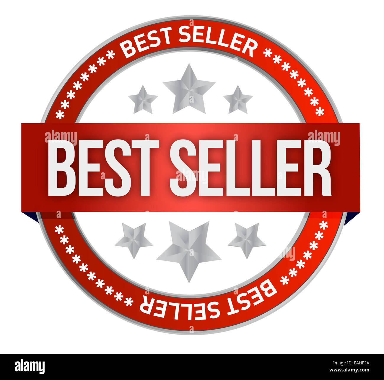 Bestseller label seal Stock Photo - Alamy