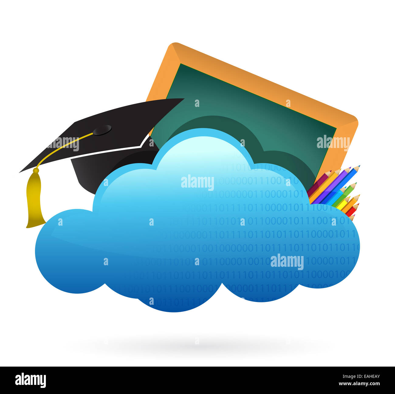 Education Cloud computing concept Stock Photo - Alamy