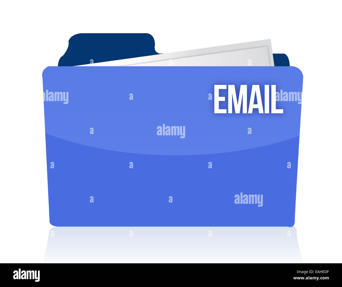 Computer folder labeled email Stock Photo - Alamy