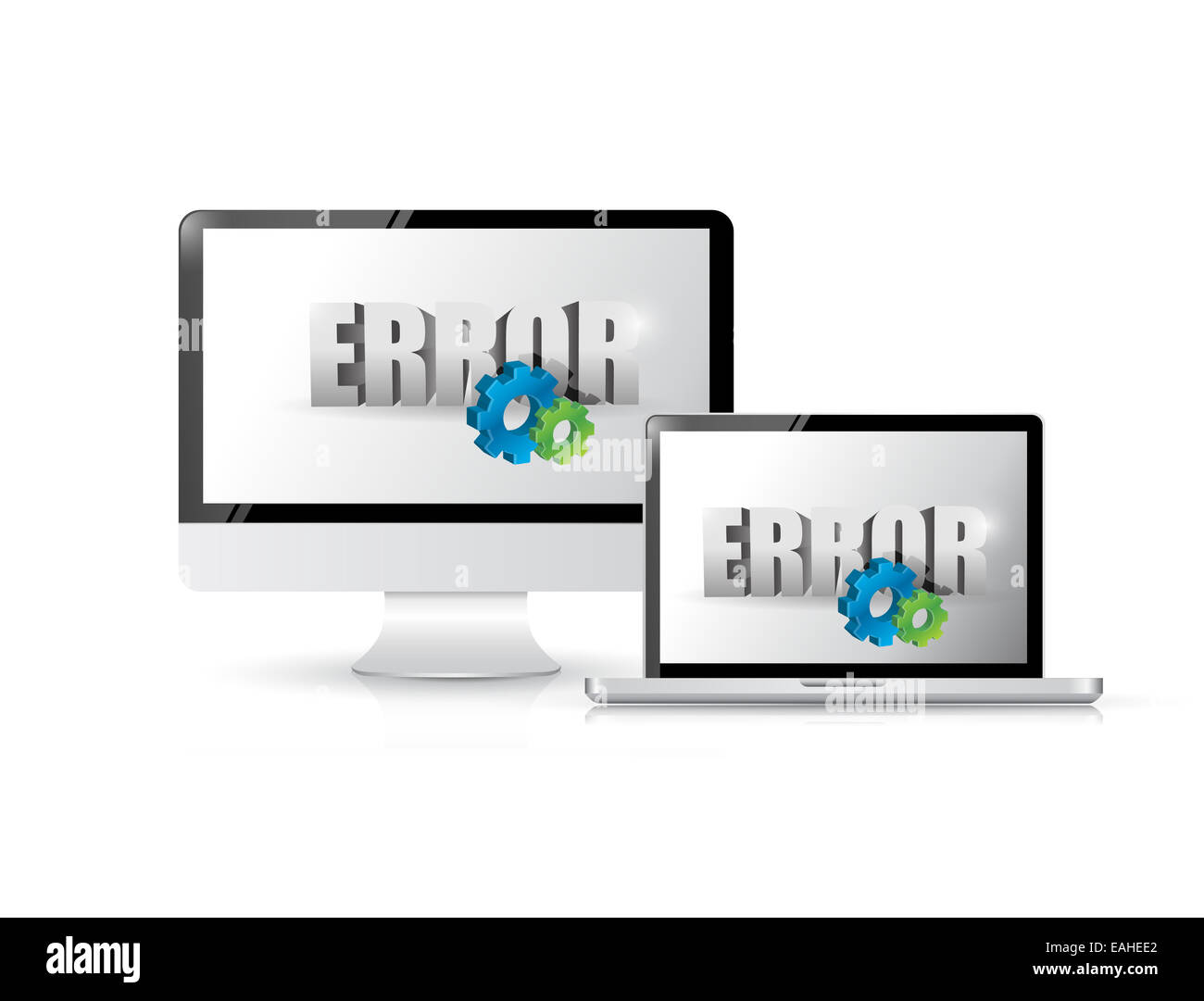 Electronic error illustration design Stock Photo - Alamy
