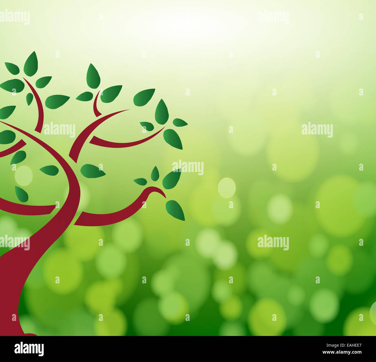 Green tree leaves nature concept Stock Photo - Alamy