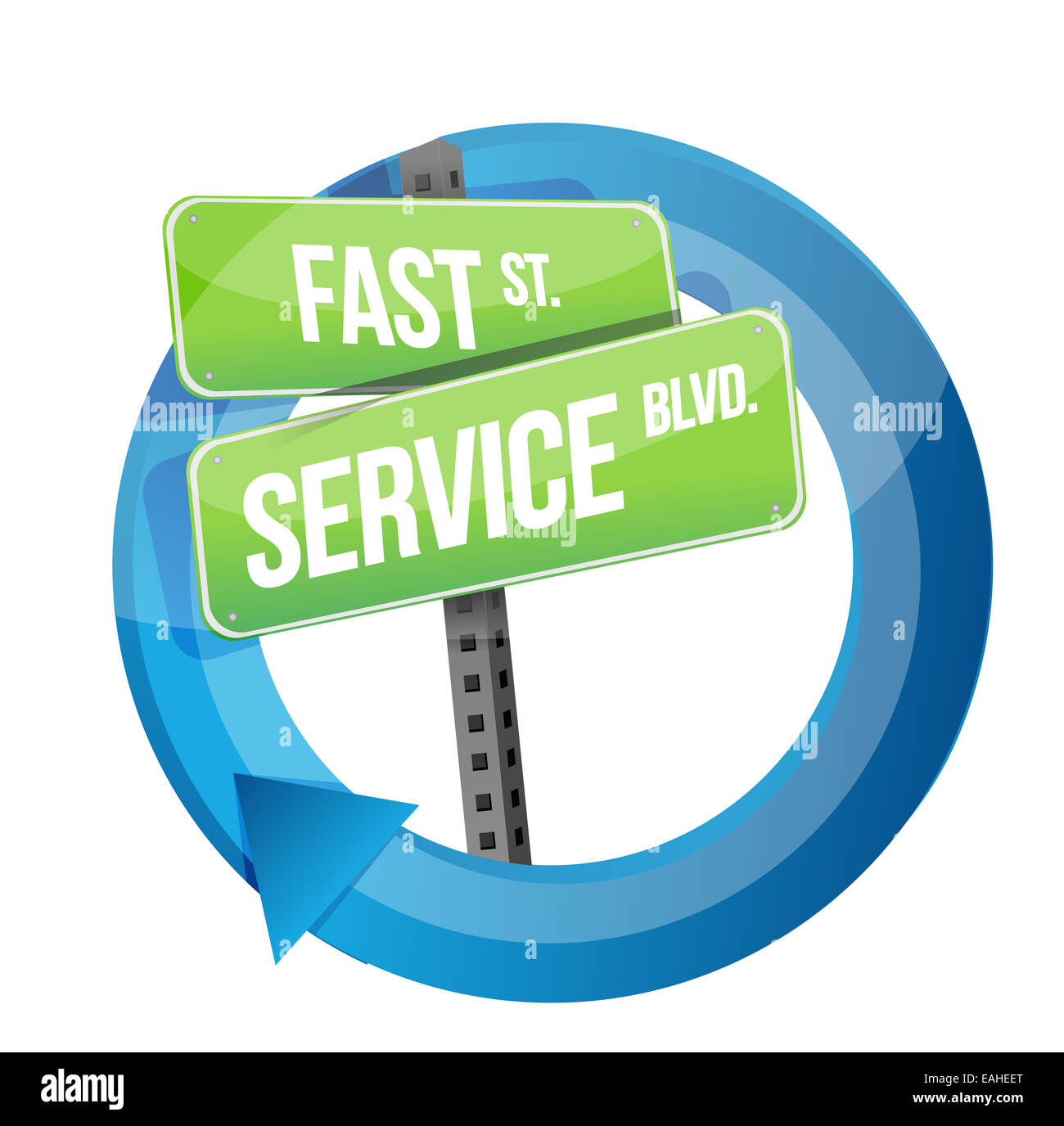 Fast service road sign cycle Stock Photo - Alamy