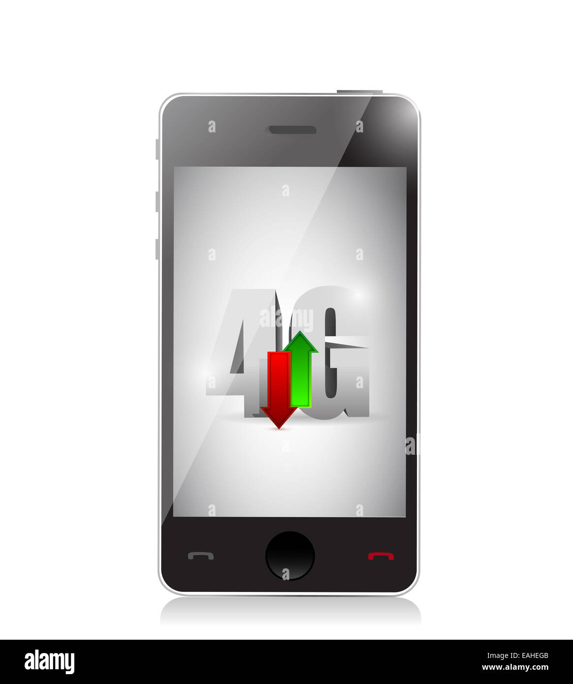 Smartphone 4g connection. illustration design Stock Photo - Alamy