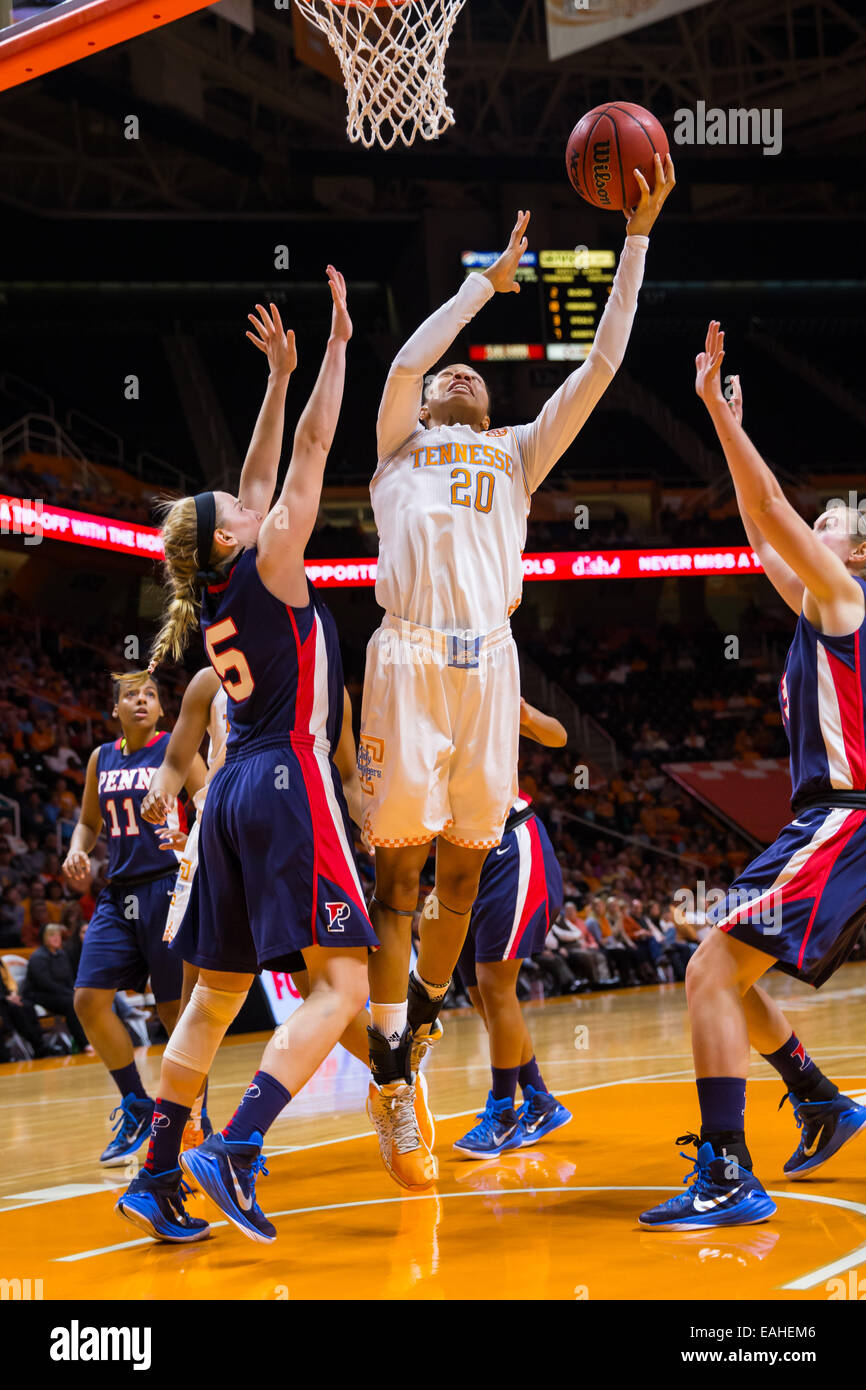 November 14, 2014:Isabelle Harrison #20 of the Tennessee Lady ...