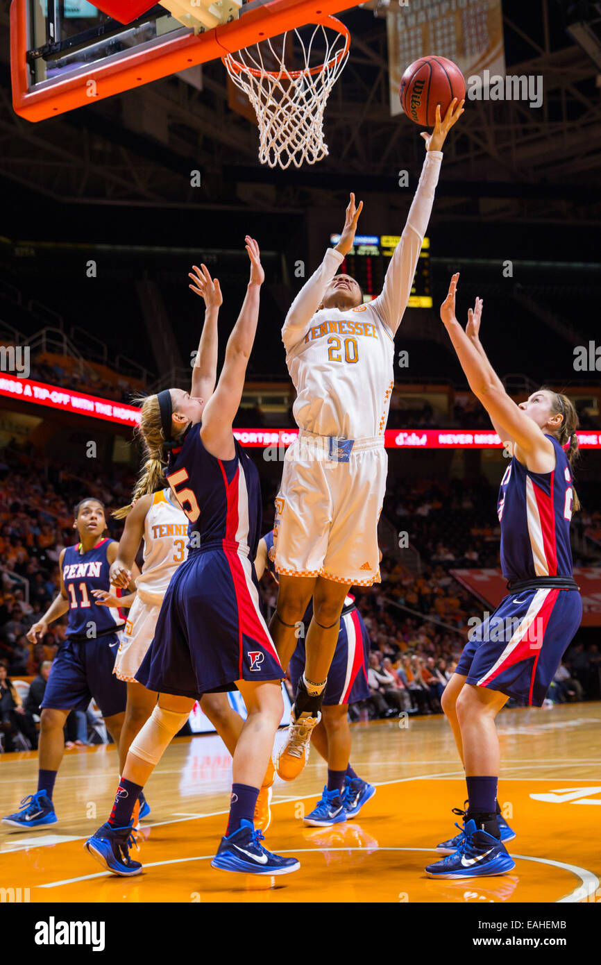 November 14, 2014:Isabelle Harrison #20 of the Tennessee Lady ...