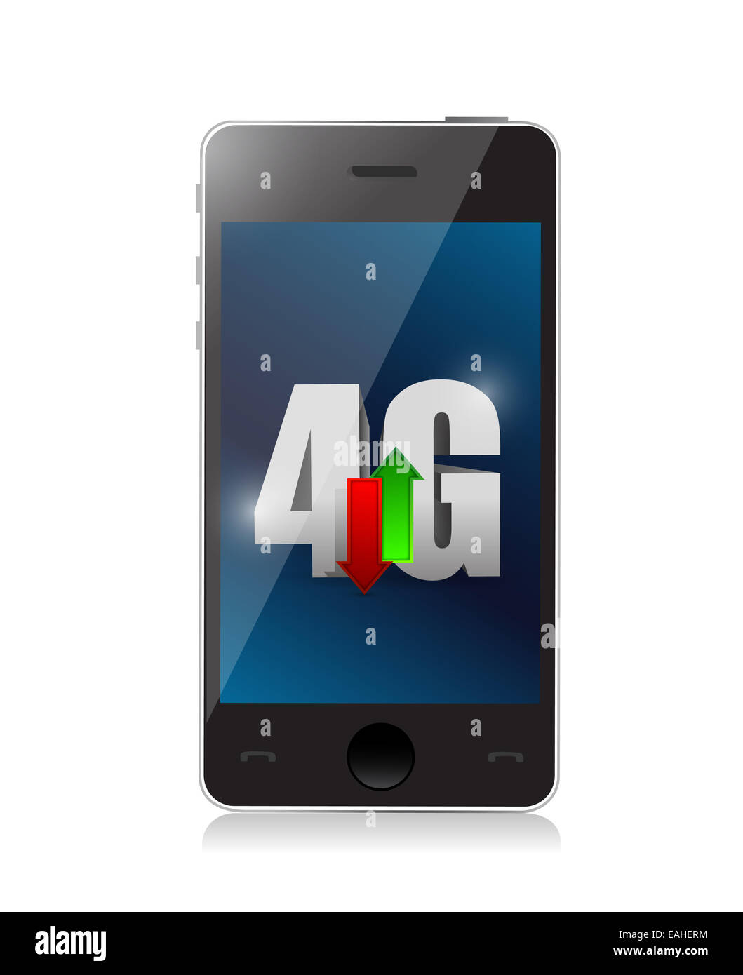 Phone 4g connection. illustration design Stock Photo - Alamy