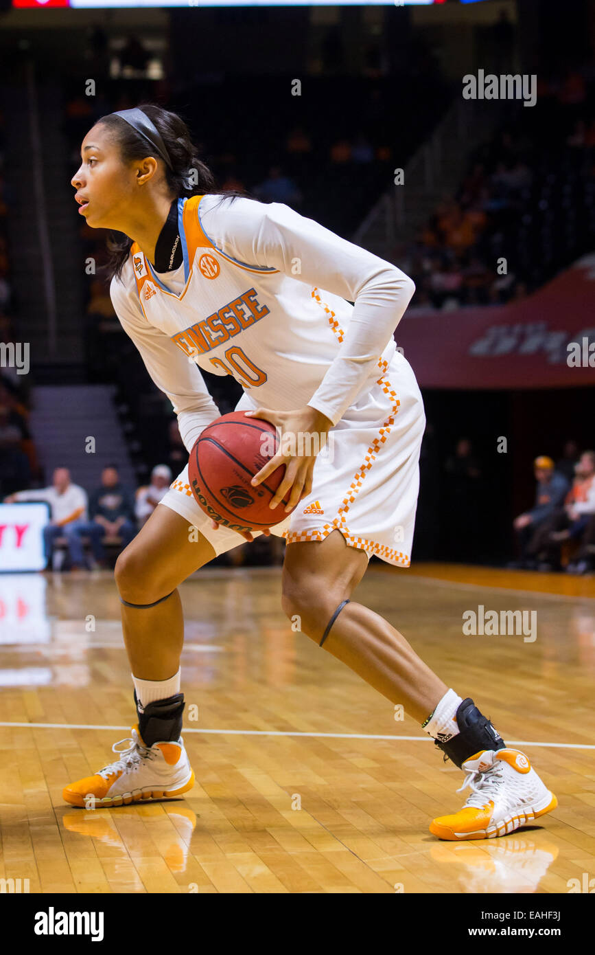November 14, 2014:Isabelle Harrison #20 of the Tennessee Lady ...