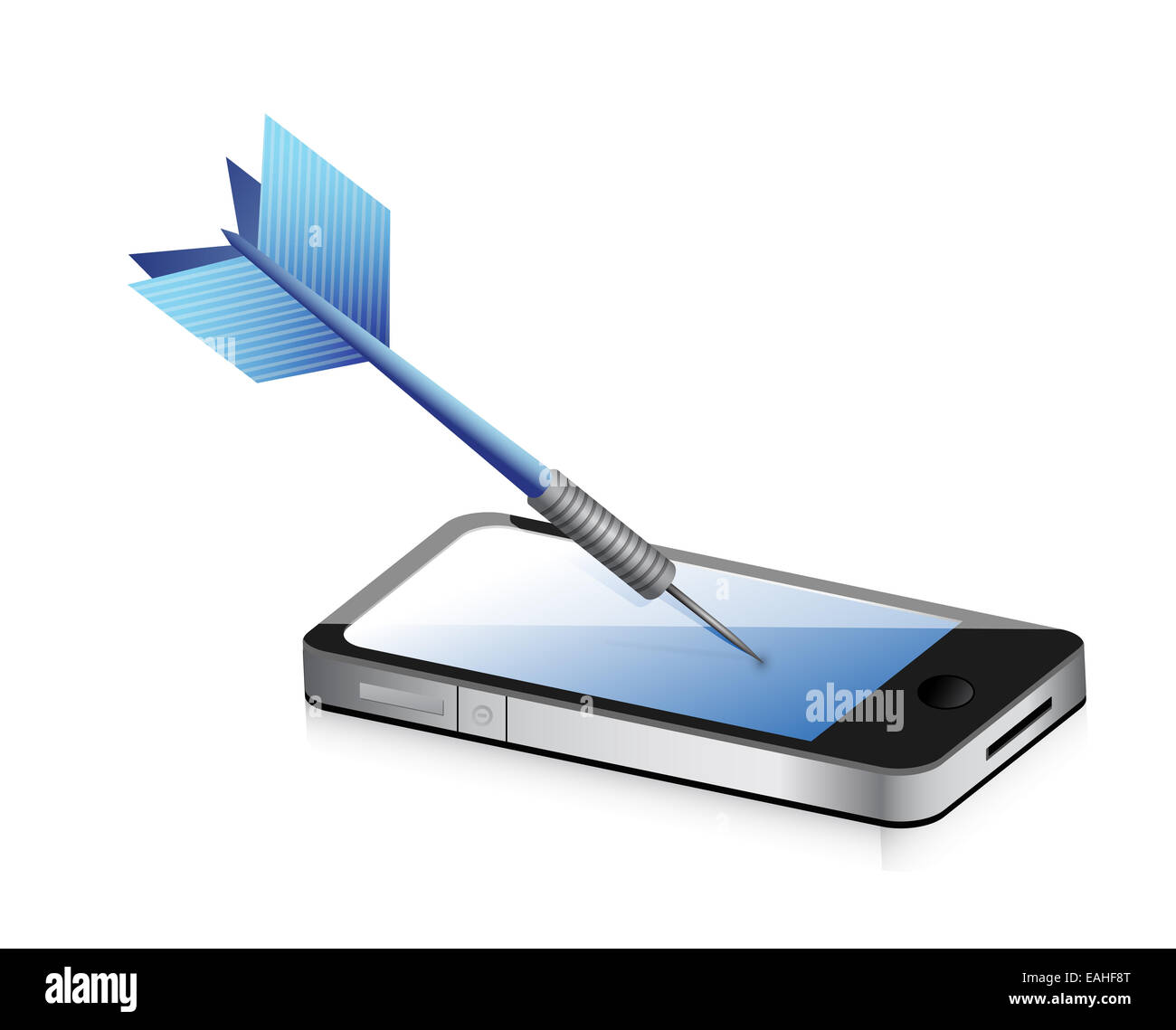 Target mobile communications illustration design Stock Photo - Alamy