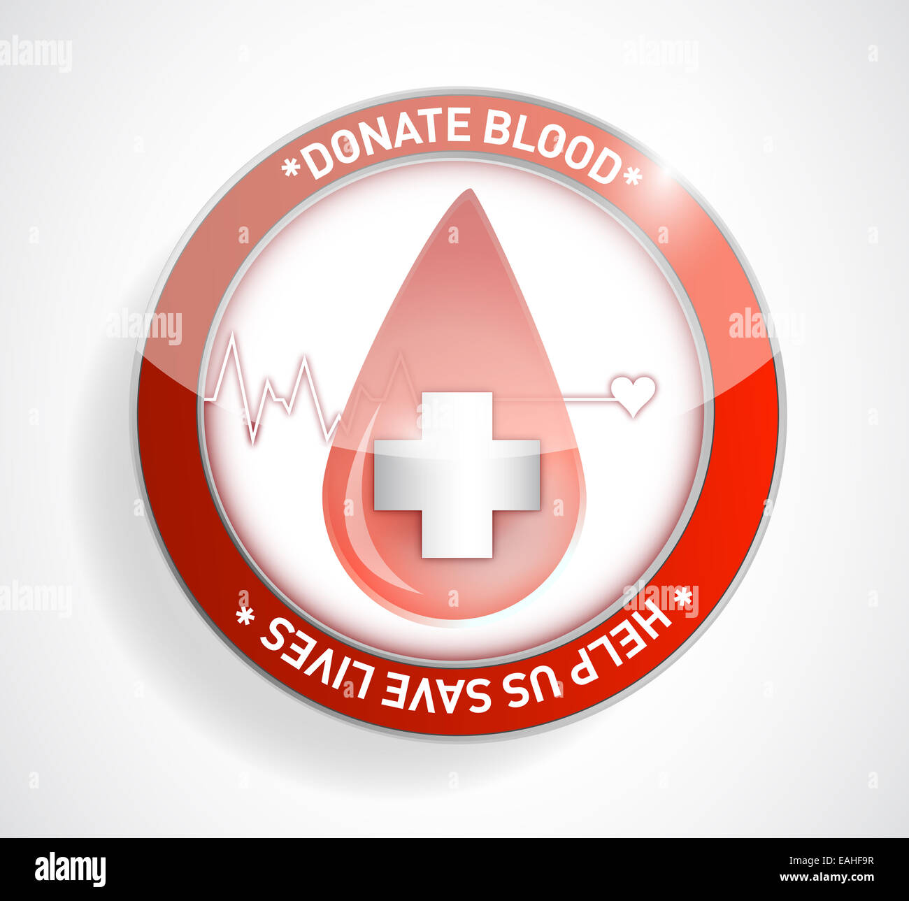 Donate blood. help us save lives illustration Stock Photo - Alamy