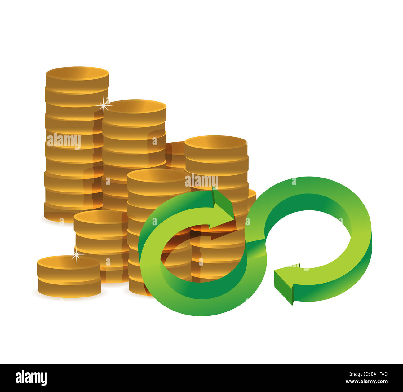 Gold infinity symbol Cut Out Stock Images & Pictures - Alamy