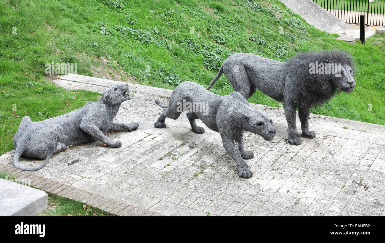 Royal Beasts at the Tower of London. A collection of animal sculptures ...