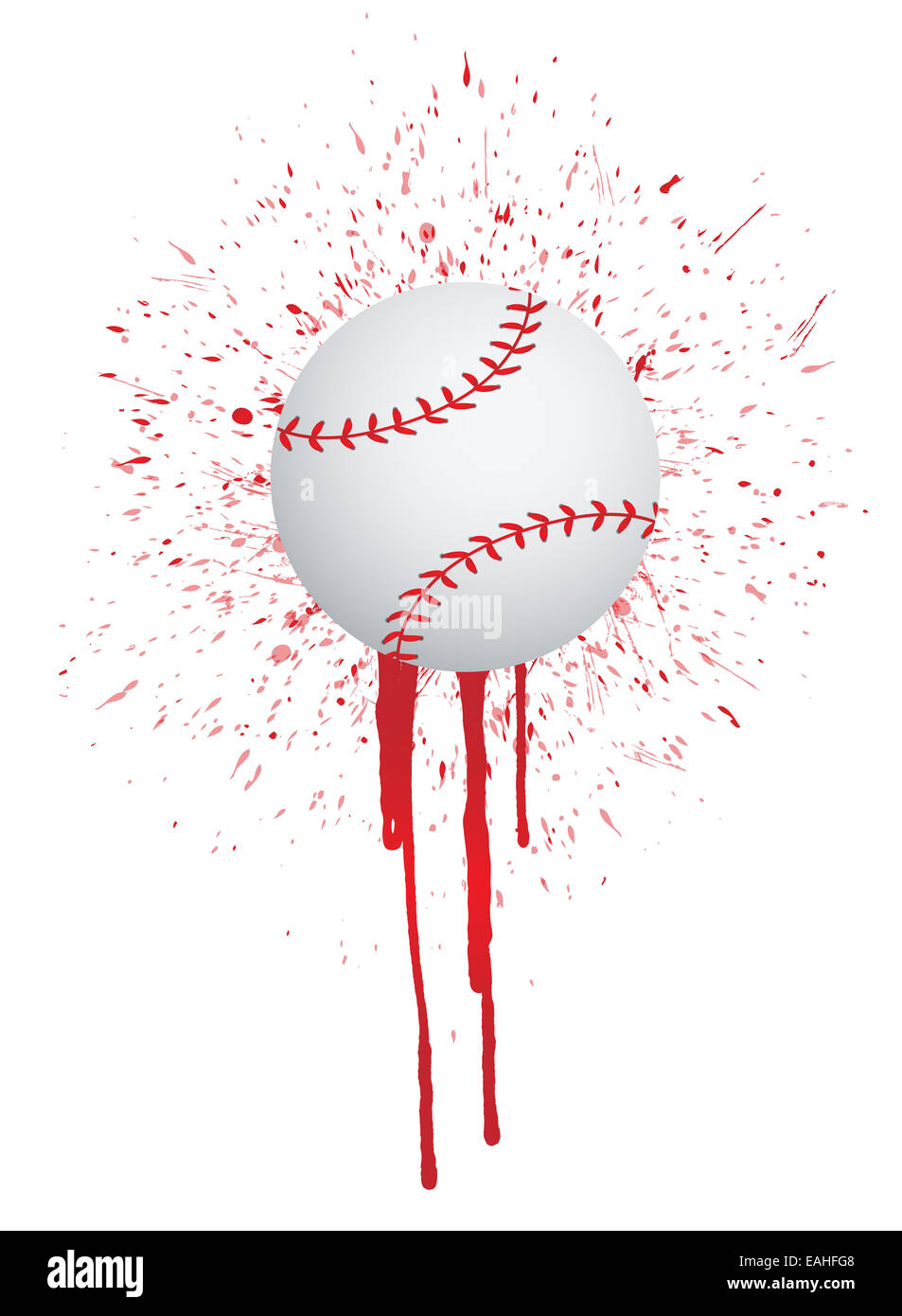 Ink splatter baseball Stock Photo - Alamy