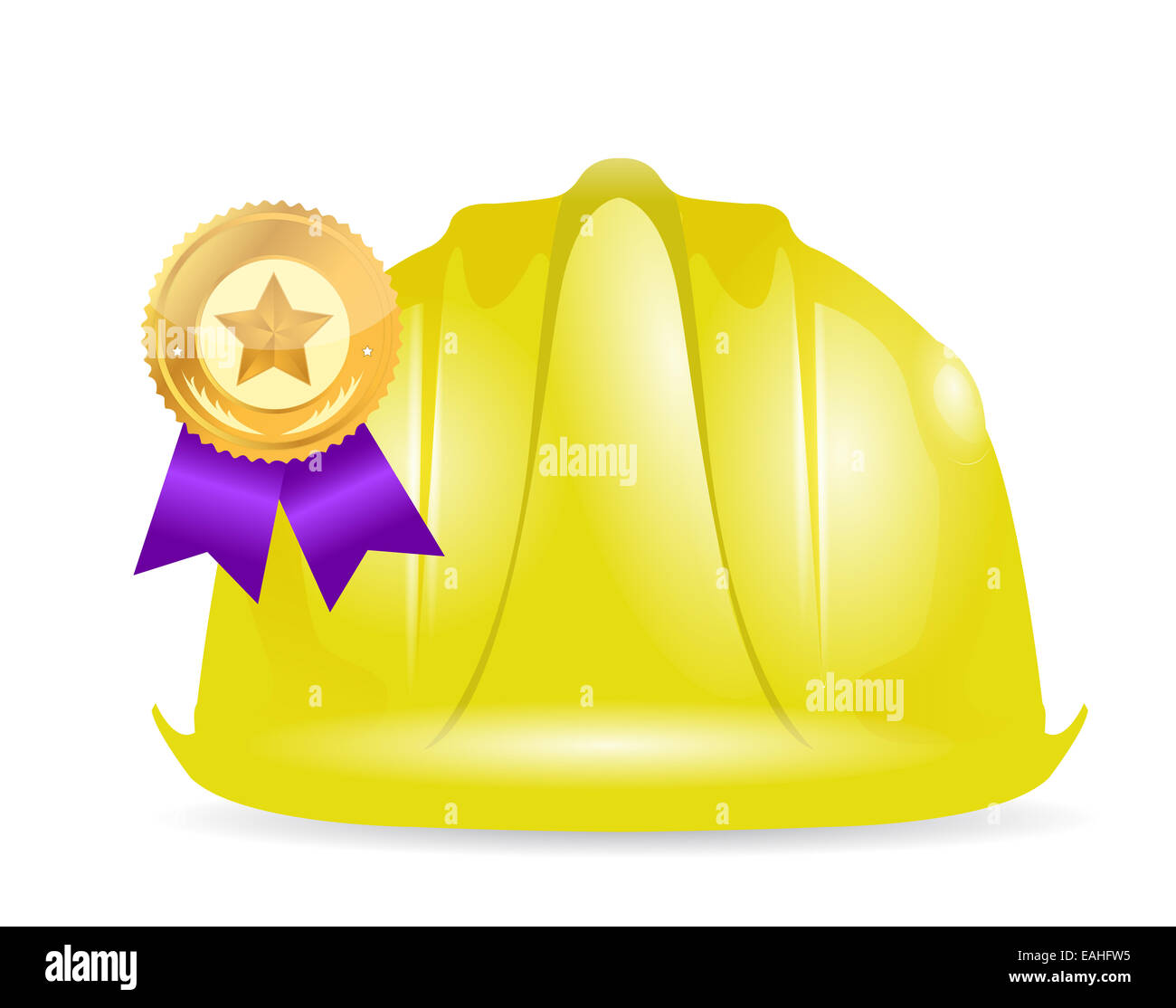 Award ribbon under construction sign Stock Photo - Alamy