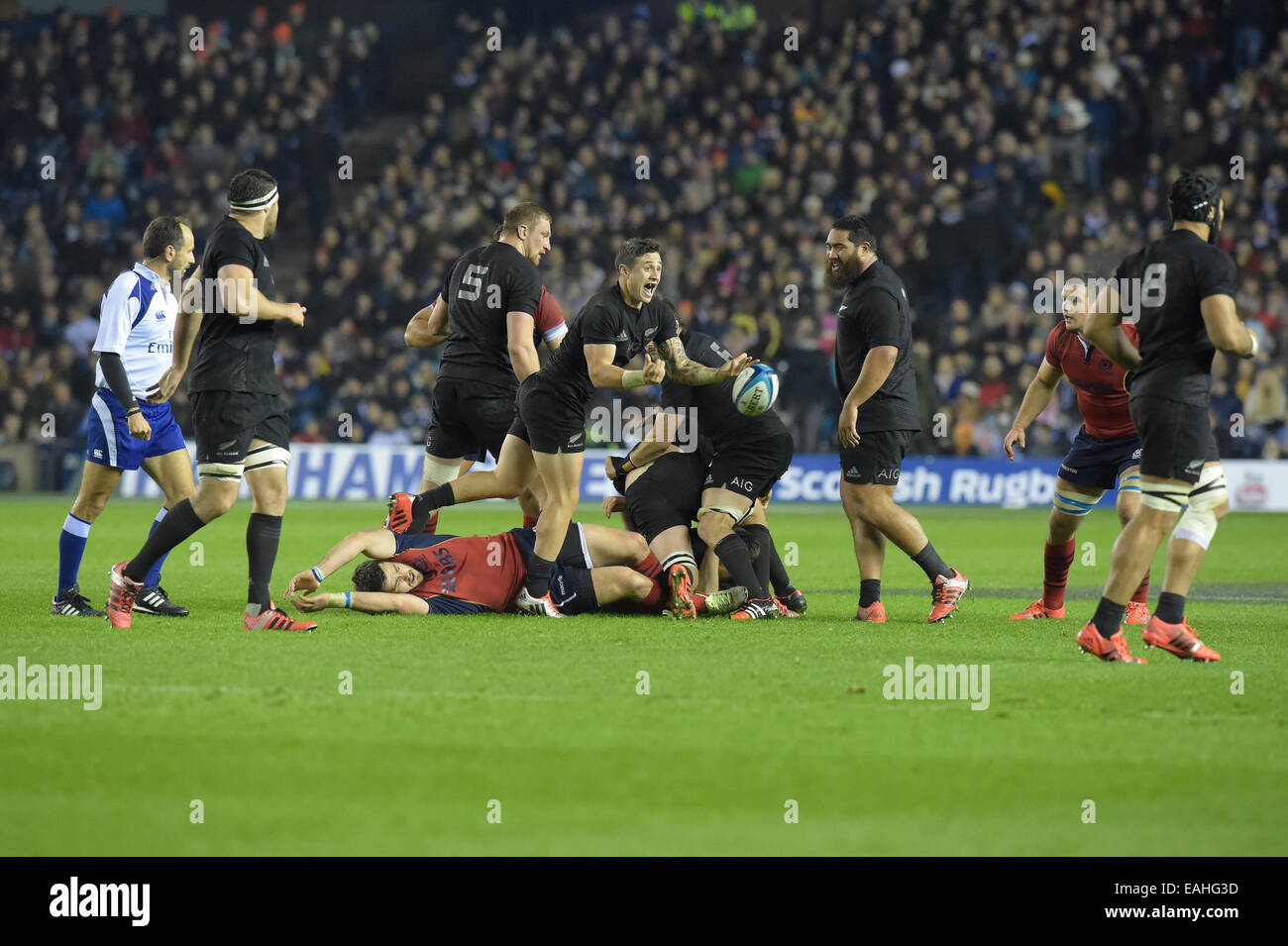 Edfinburgh, UK. 15 Nov 2014. ViaGoGo Autumn Test - Scotland vs All ...