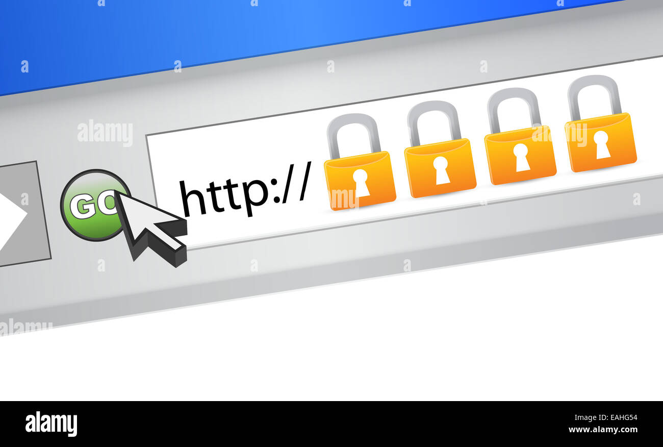 Browser lock Full collection of icons Stock Photo - Alamy