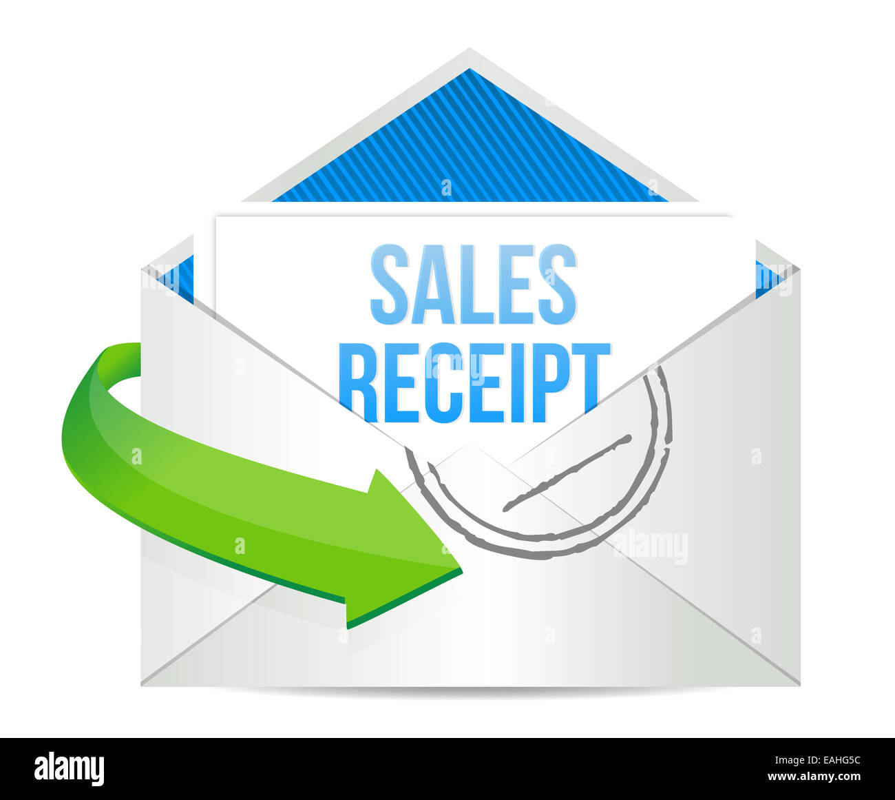 Email sales report illustration design Stock Photo - Alamy