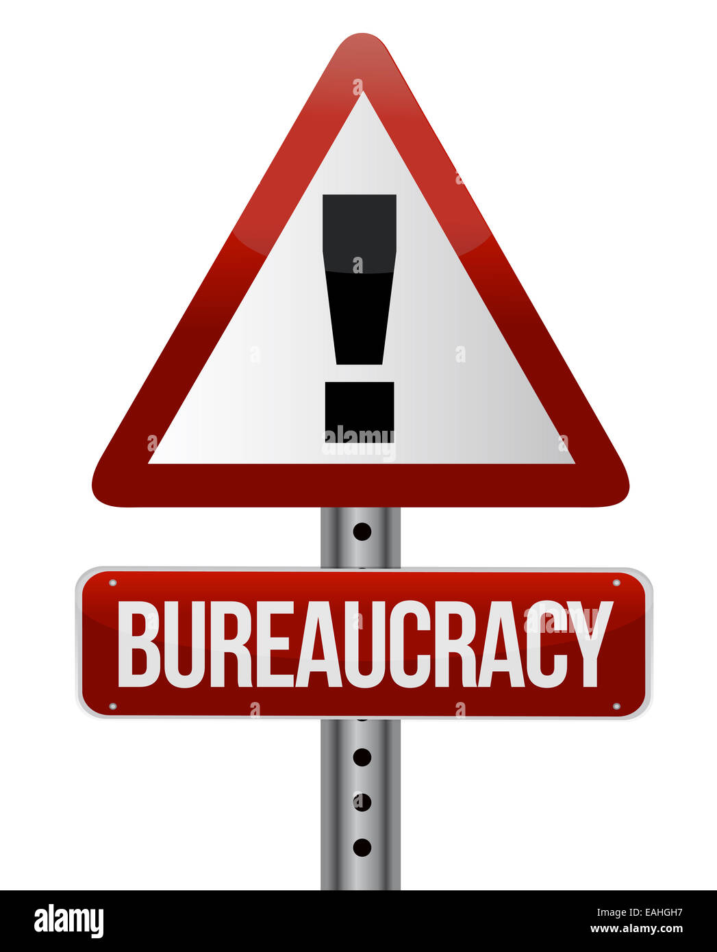 Road traffic sign with a bureaucracy Stock Photo - Alamy