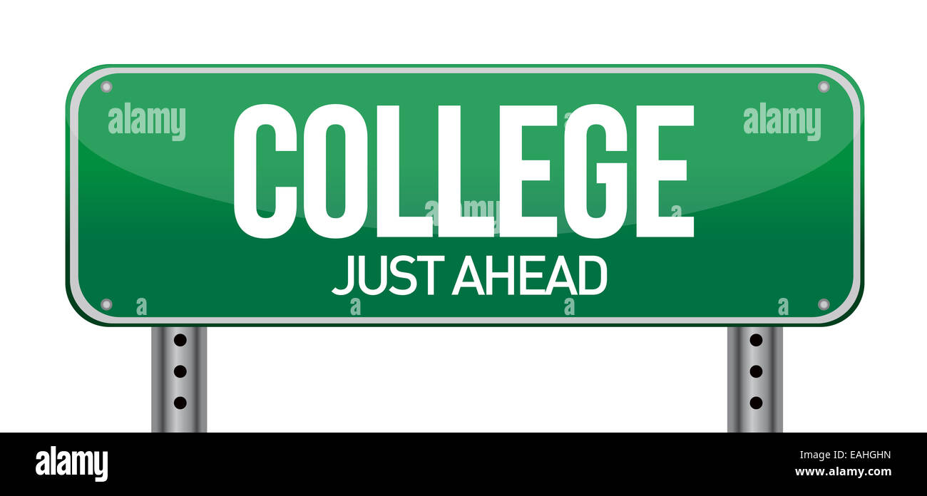 College sign hi-res stock photography and images - Alamy