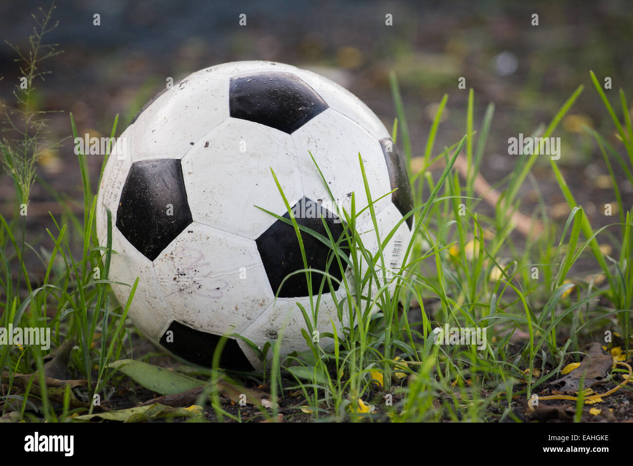 Deflated soccer ball hi-res stock photography and images - Alamy