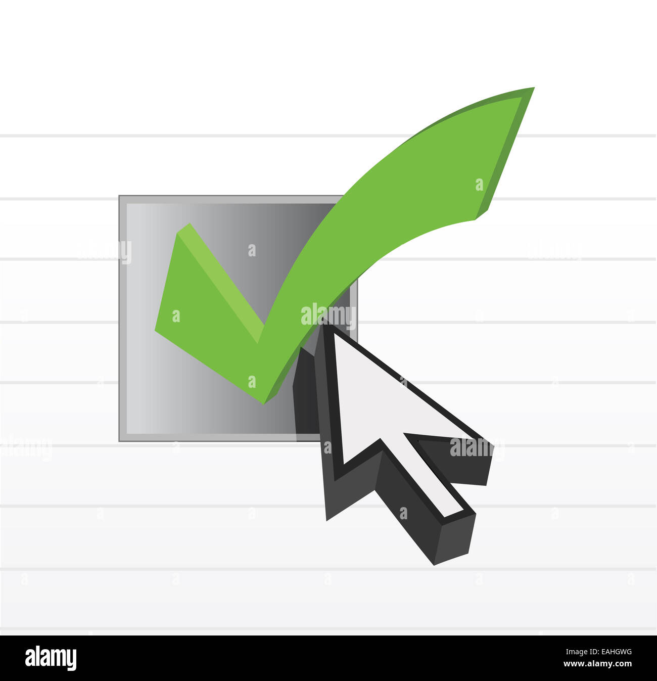 Check box with cursor hi-res stock photography and images - Alamy