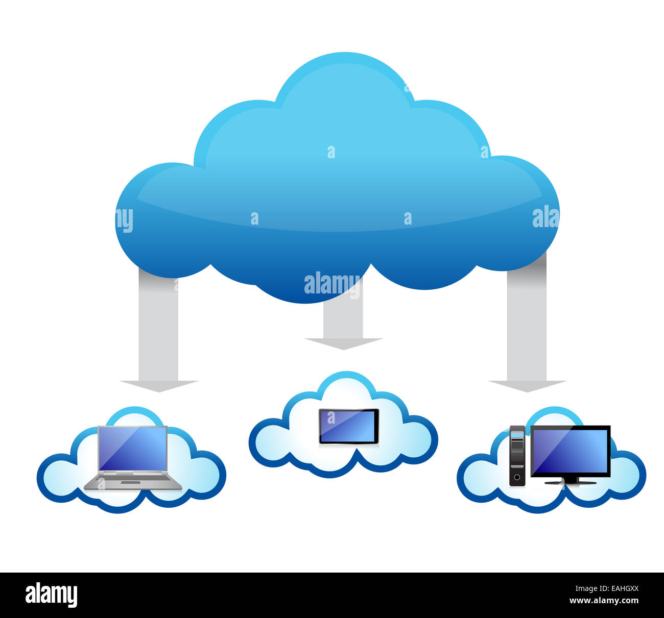 Client computers communicating illustration design over a white ...
