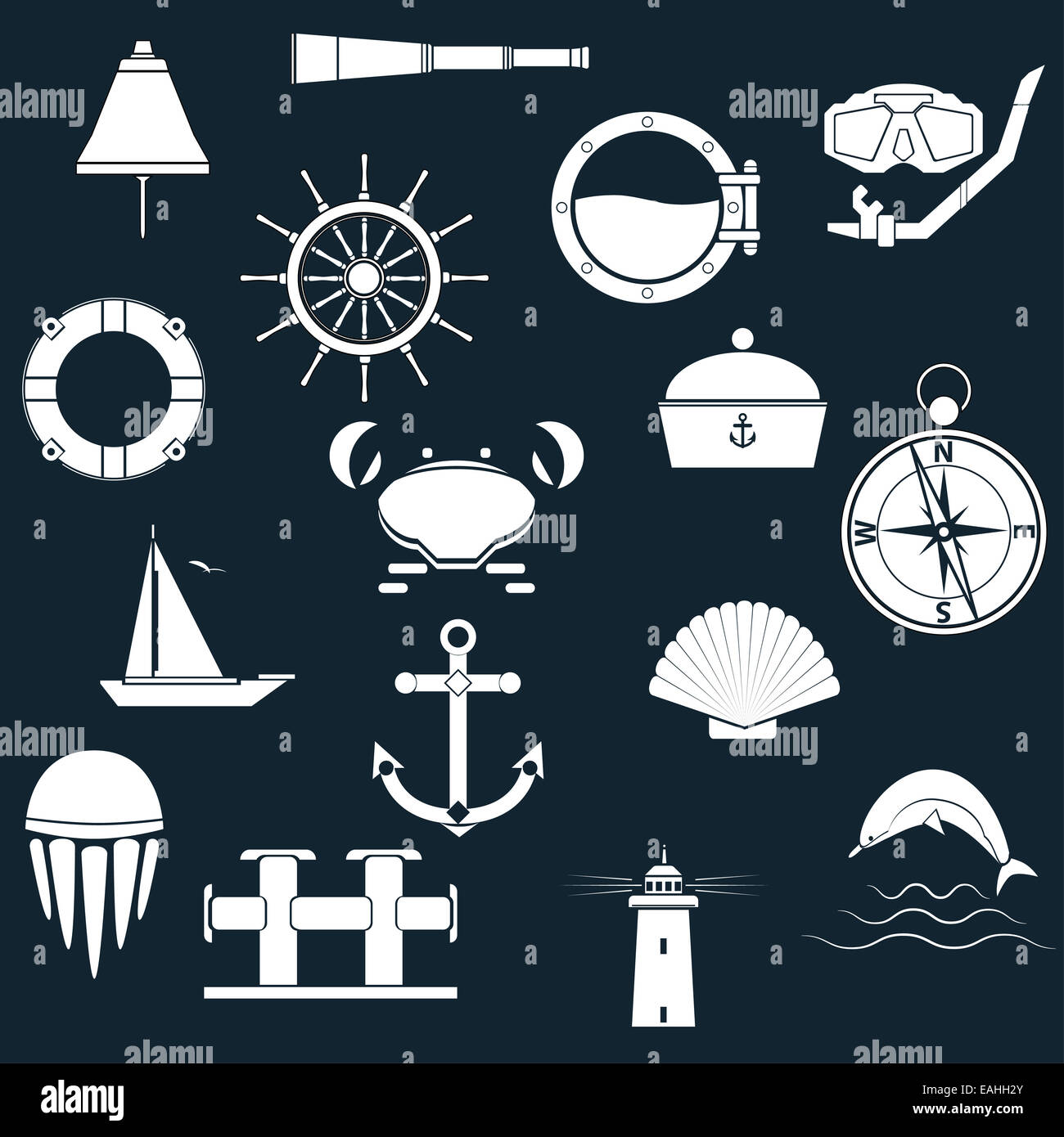 Dolphin boat anchor hi-res stock photography and images - Alamy