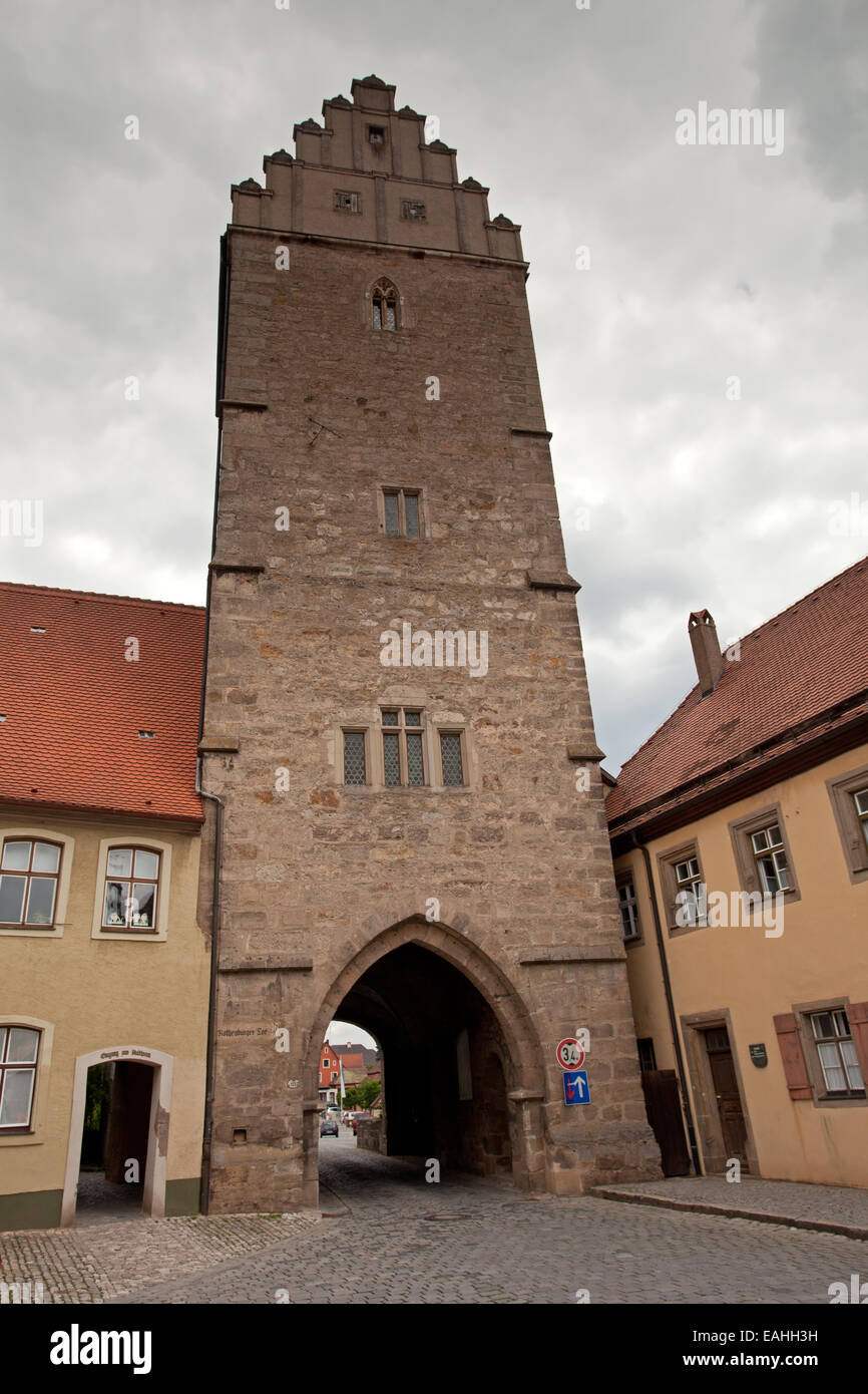 Dinkelsbühl: Rothenburg Gate Stock Photo - Alamy