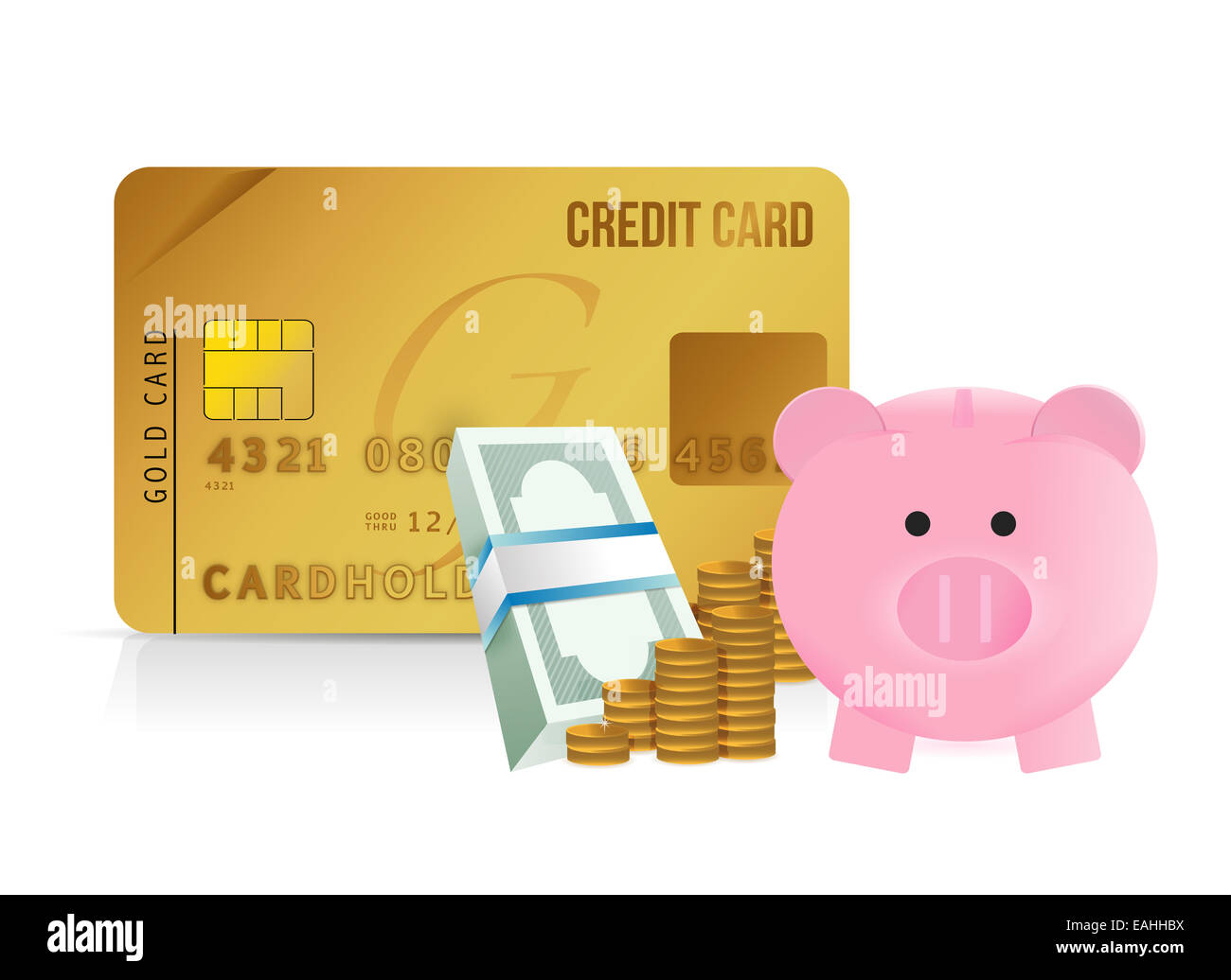 Credit card savings Stock Photo - Alamy