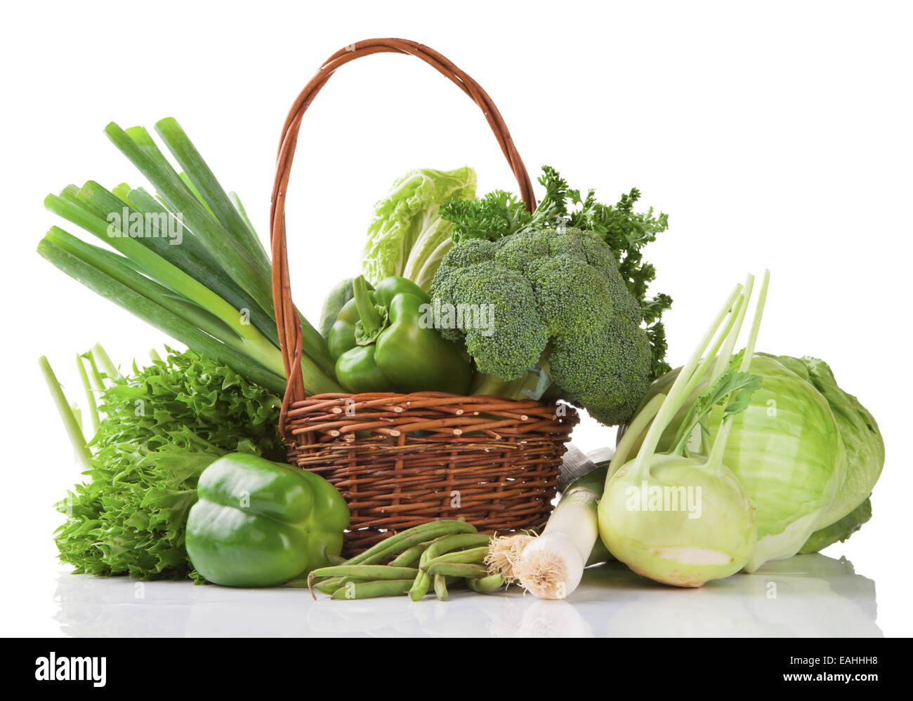 Various kinds of vegetable isolated on white background Stock Photo - Alamy