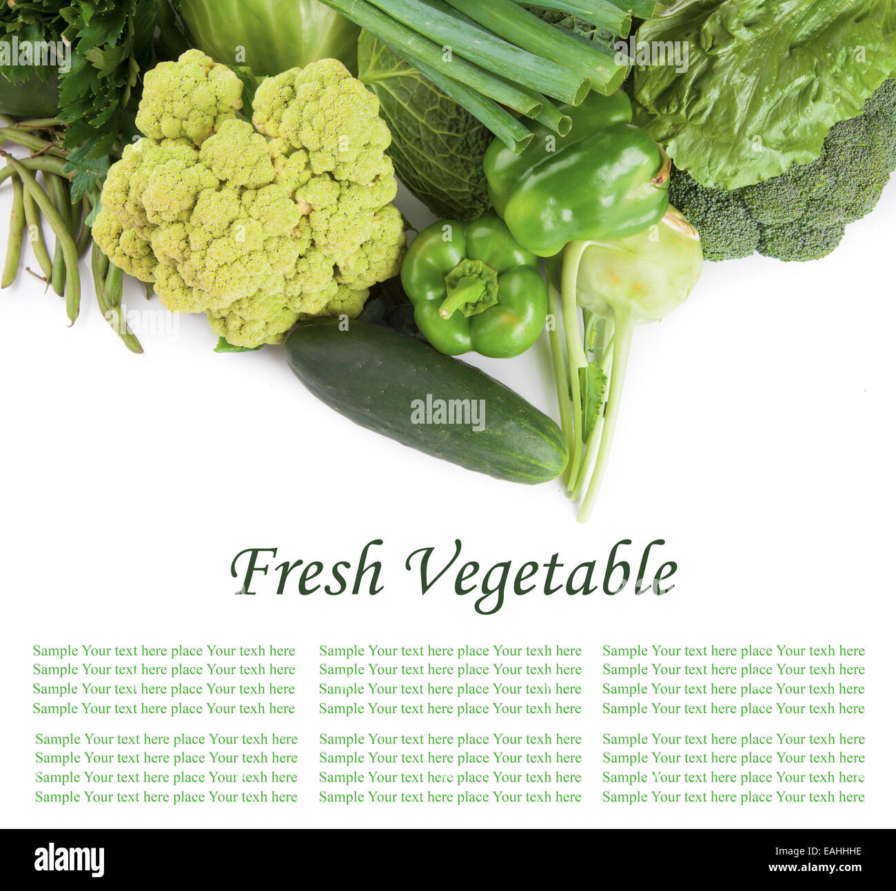 Various kinds of vegetable isolated on white background Stock Photo - Alamy