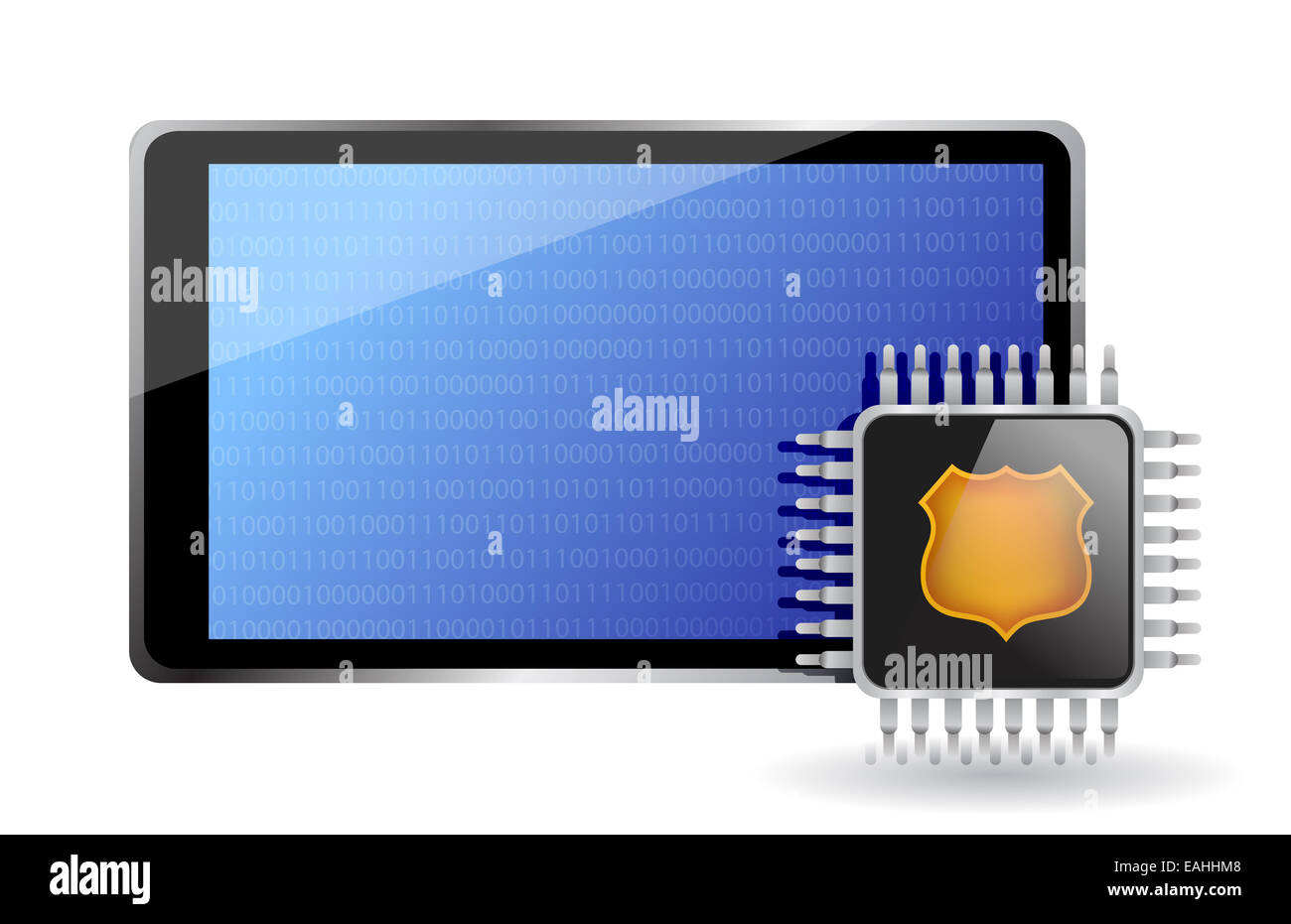 Chip and tablet computer Stock Photo - Alamy