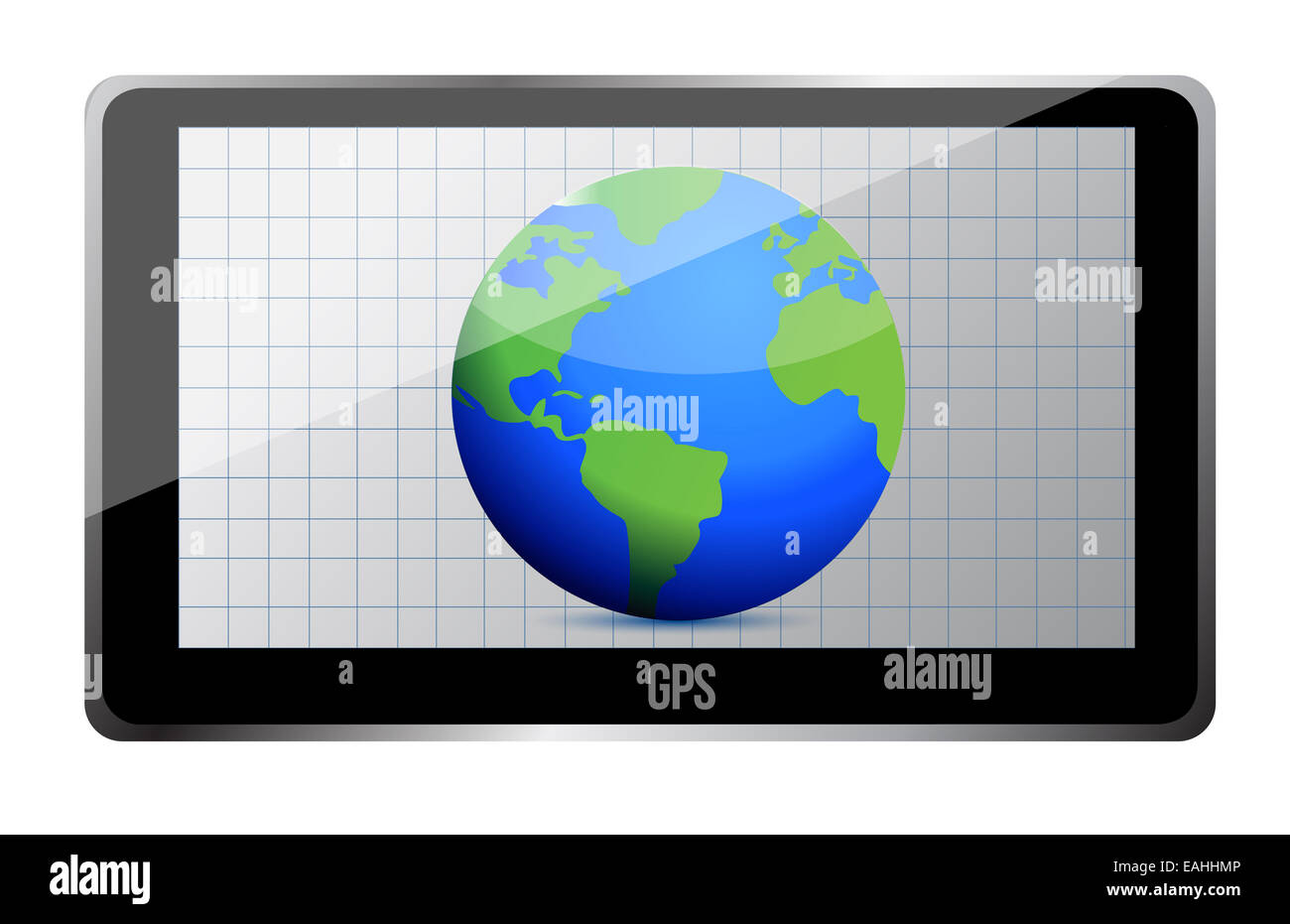 Gps tracker car map Cut Out Stock Images & Pictures - Alamy