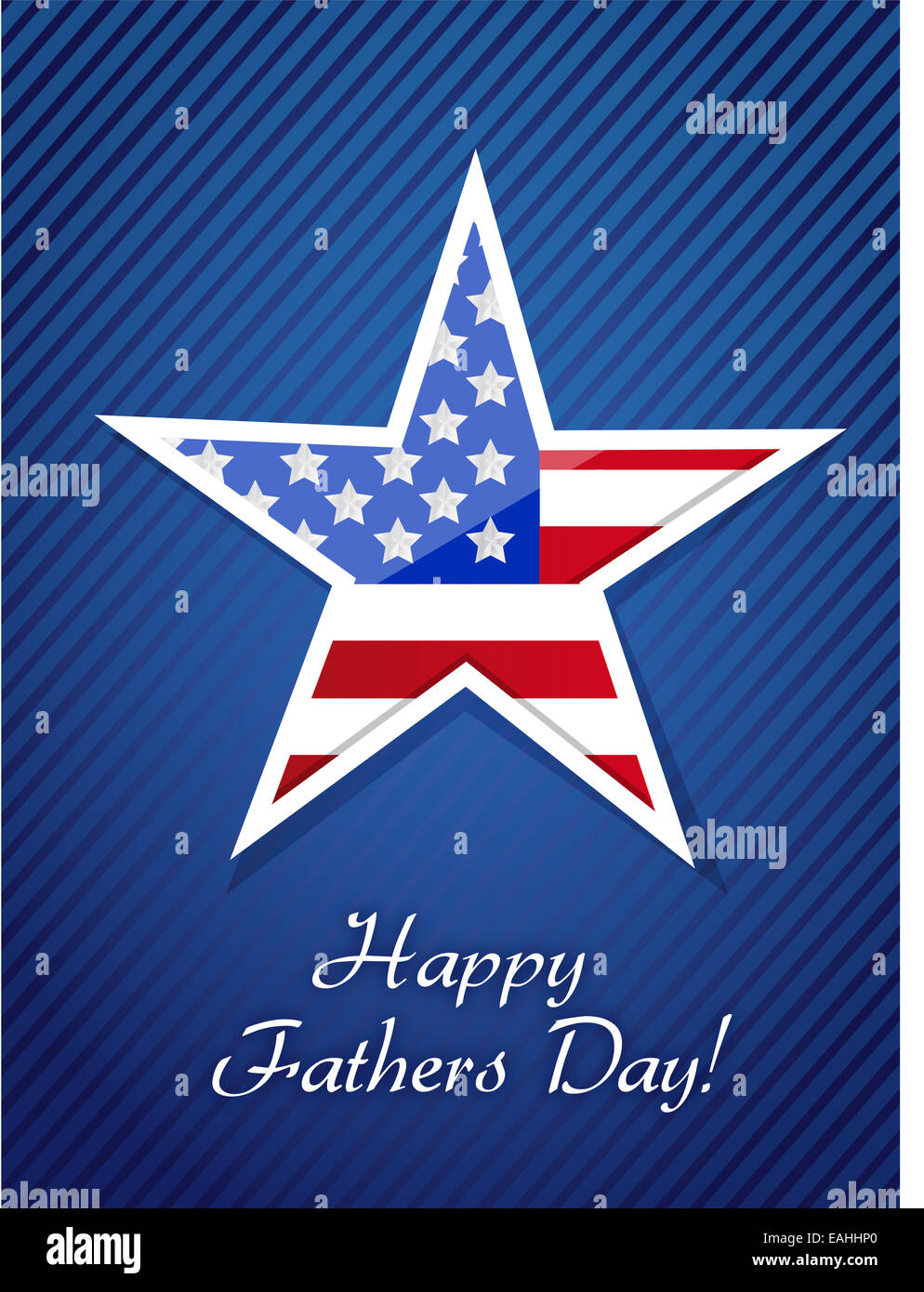Patriotic happy fathers day proud card Stock Photo - Alamy