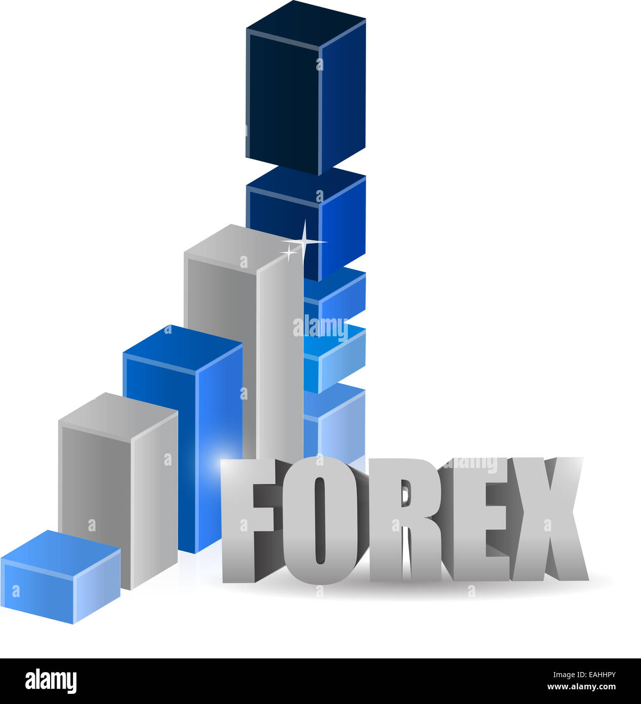 Business forex graph illustration Stock Photo - Alamy