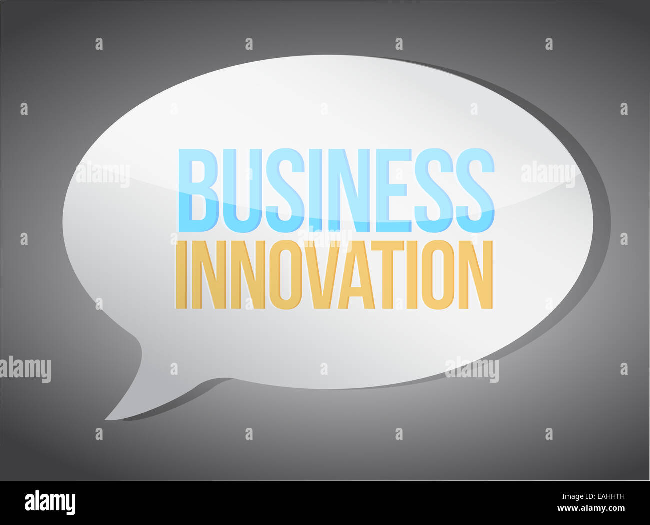 Business innovation message illustration Stock Photo - Alamy