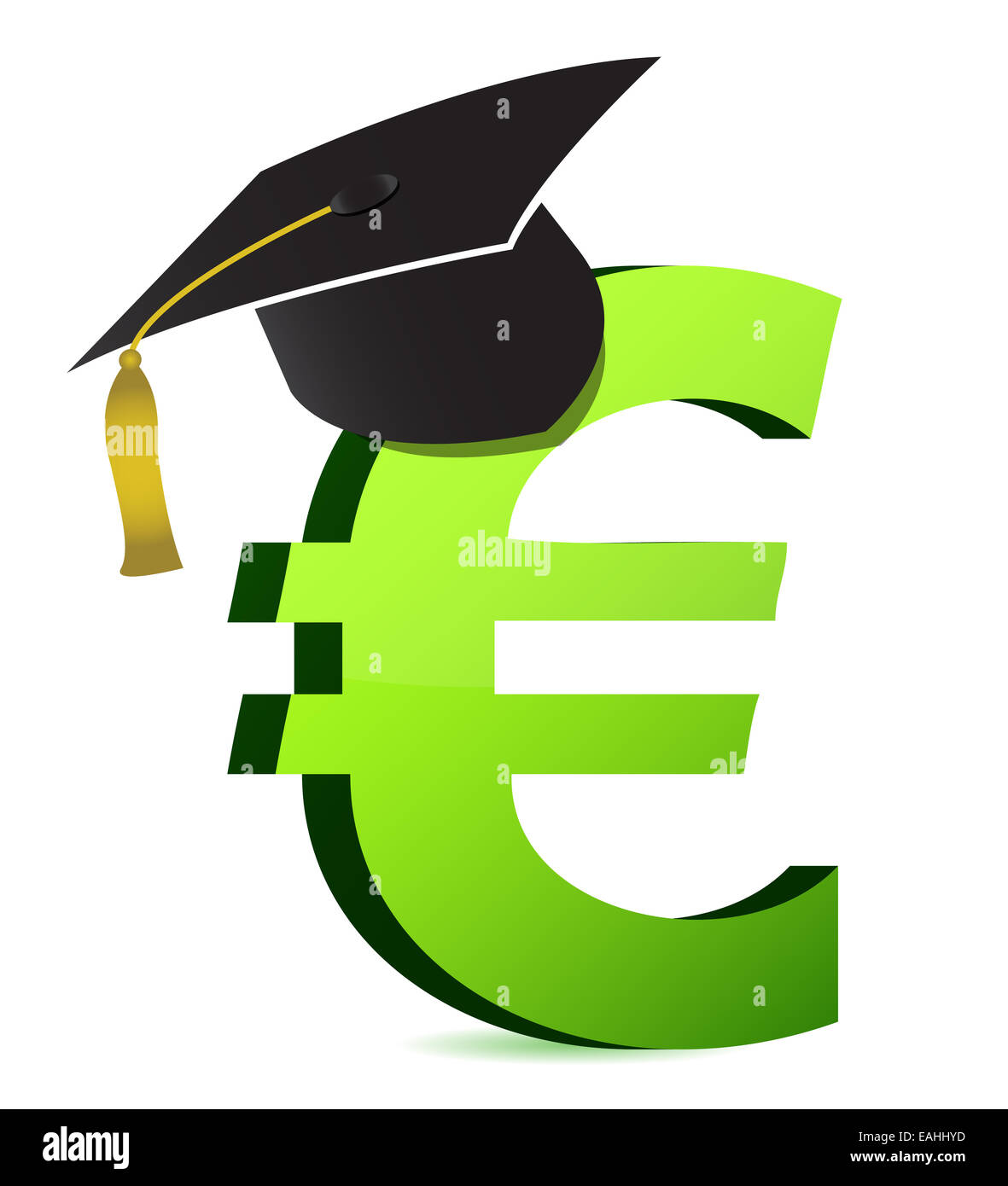 Graduation hat euros hi-res stock photography and images - Alamy
