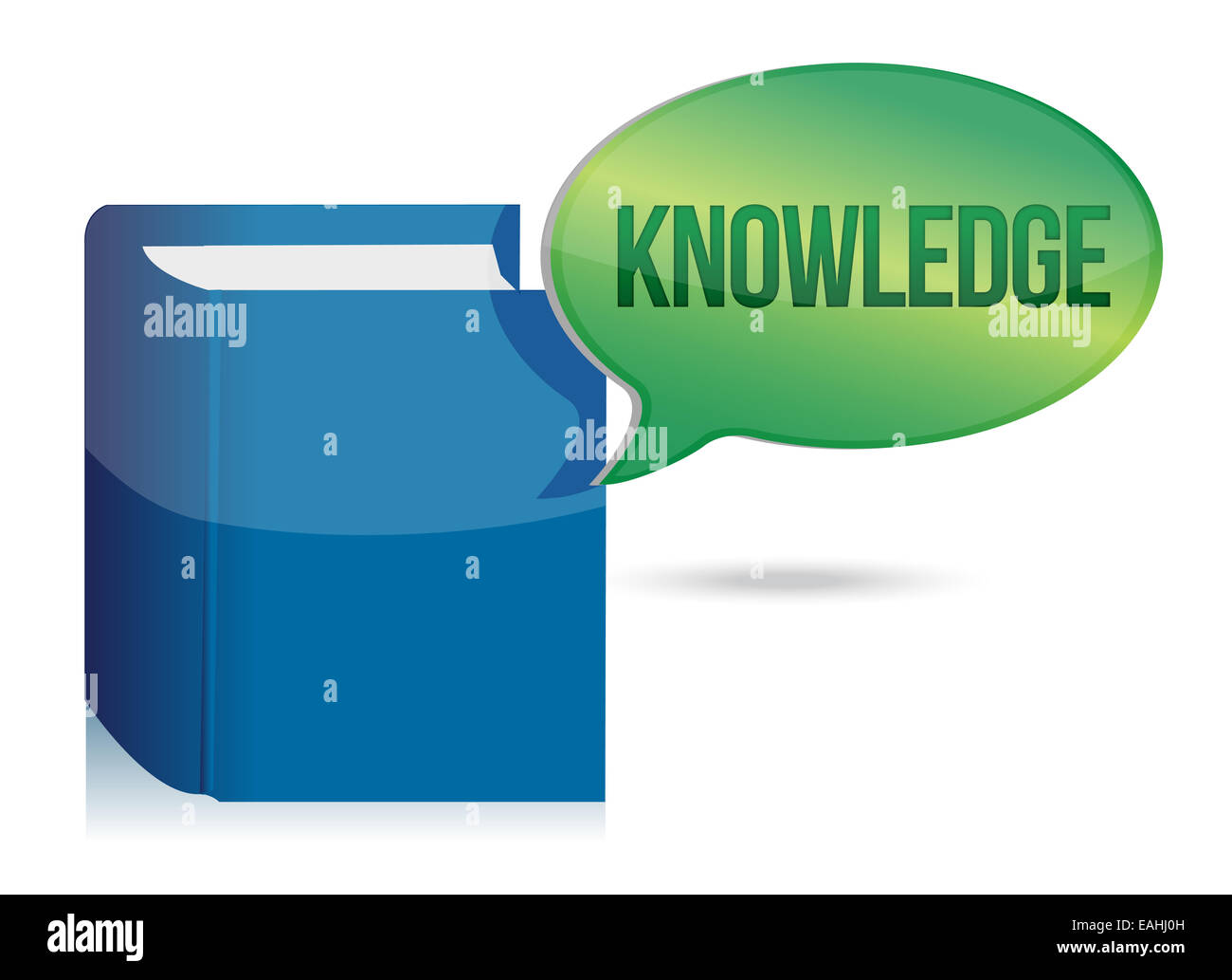 Knowledge book illustration Stock Photo - Alamy