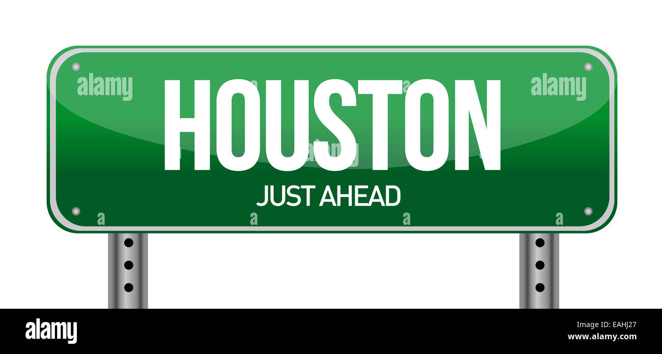 Road sign Houston Stock Photo - Alamy