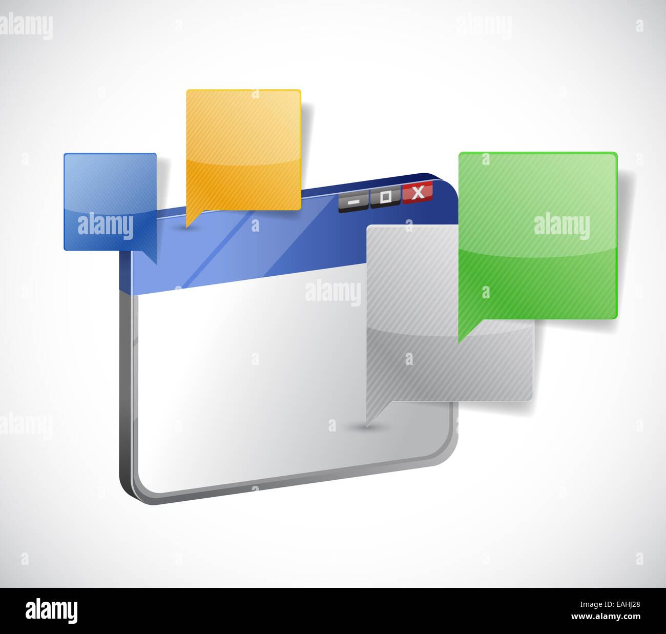 Browser communication concept illustration design Stock Photo - Alamy