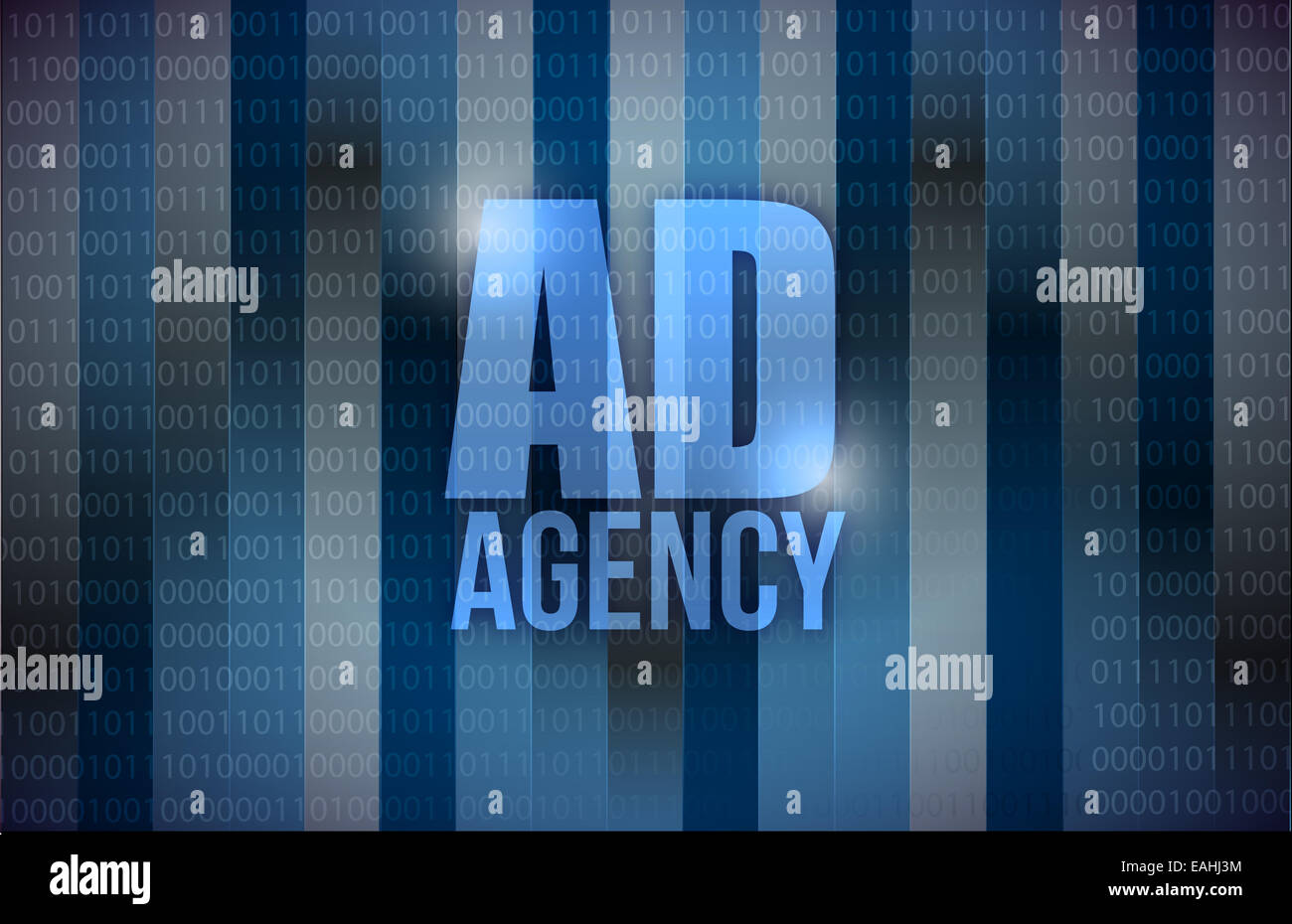 Ad agency binary background design Stock Photo - Alamy