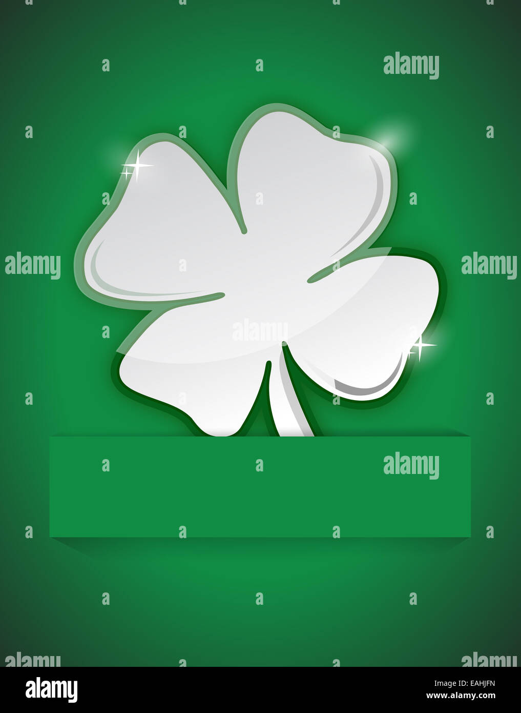 Saint Patricks clover illustration design Stock Photo - Alamy