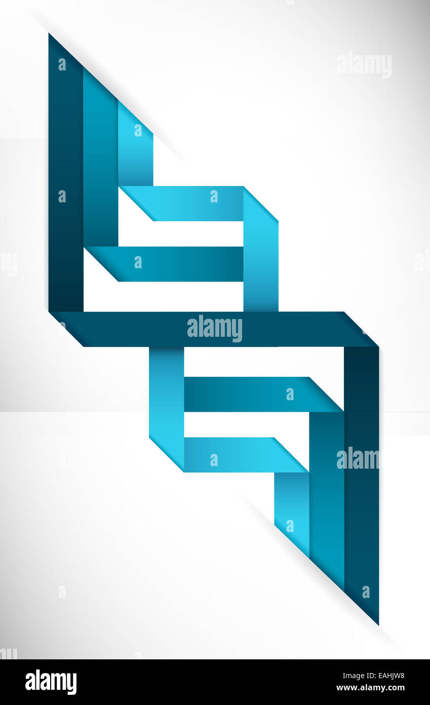 Modern origami template illustration design Stock Photo - Alamy