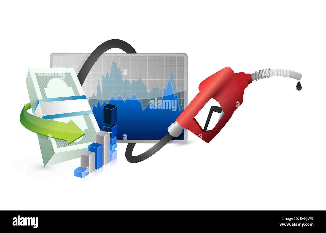 Filling up gas tank Cut Out Stock Images & Pictures - Alamy